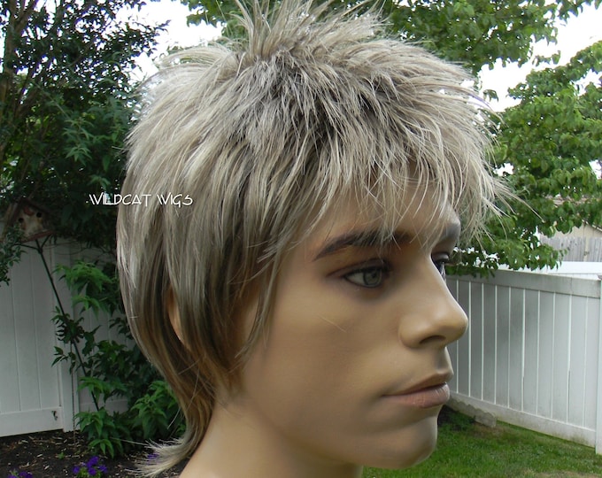 Rod Stewart Style NEW Unisex Wig .. Rock Star Style .. 80s .. Frost ...