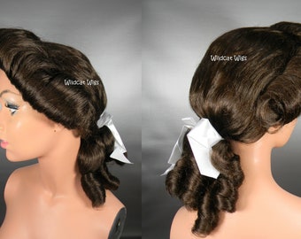King Louis XVI Wig, White Colonial Wig, Unisex Rococo Wig, 17th-18th ...