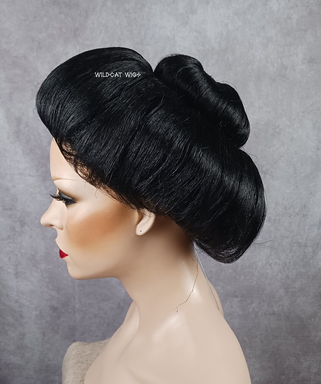 Geisha Girl Wig .. NEW Theater Wig .. Black Wig .. Unisex - Etsy