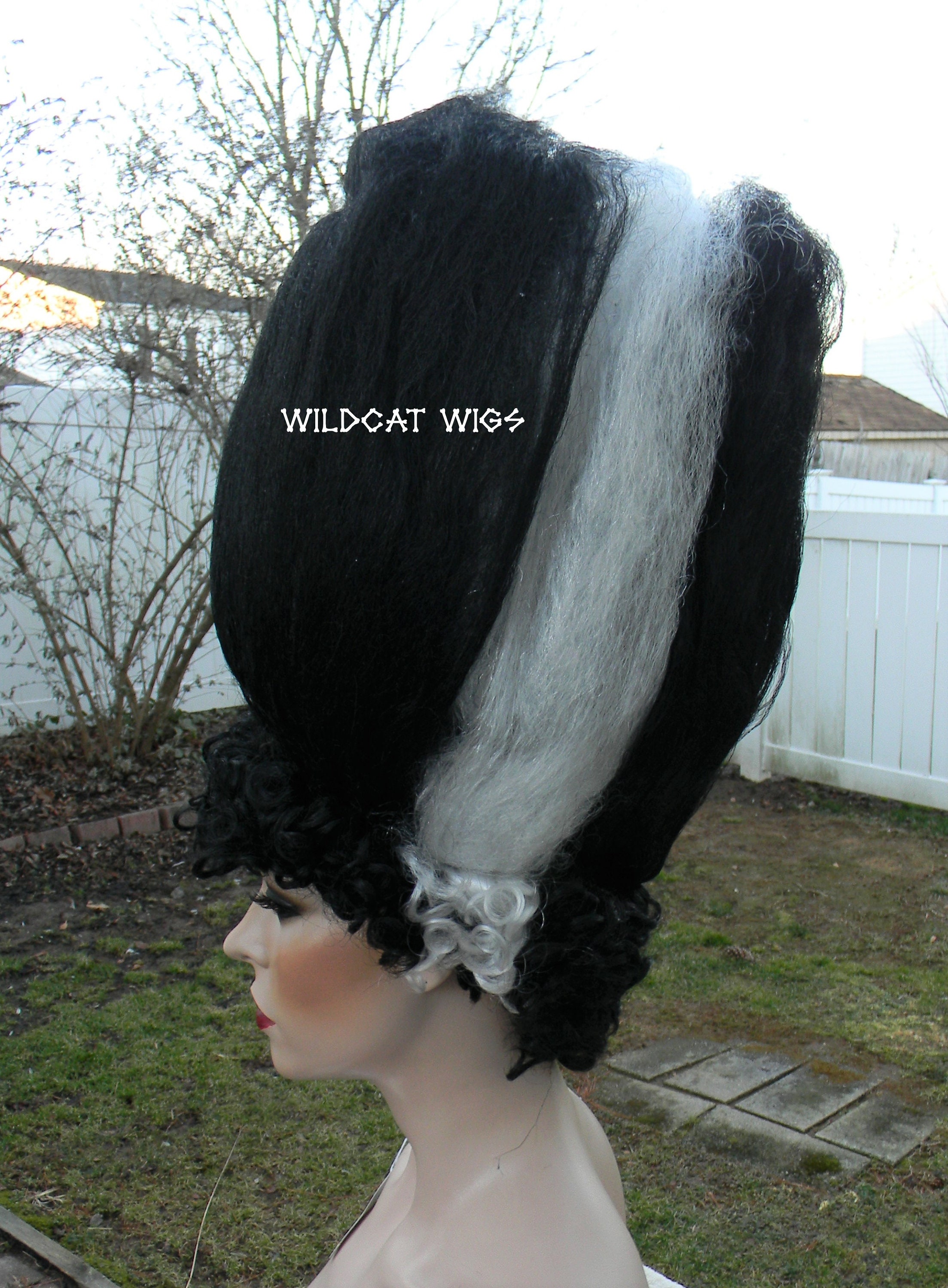 Bride of Frankenstein Deluxe Wig .. Halloween .. Costume .. | Etsy