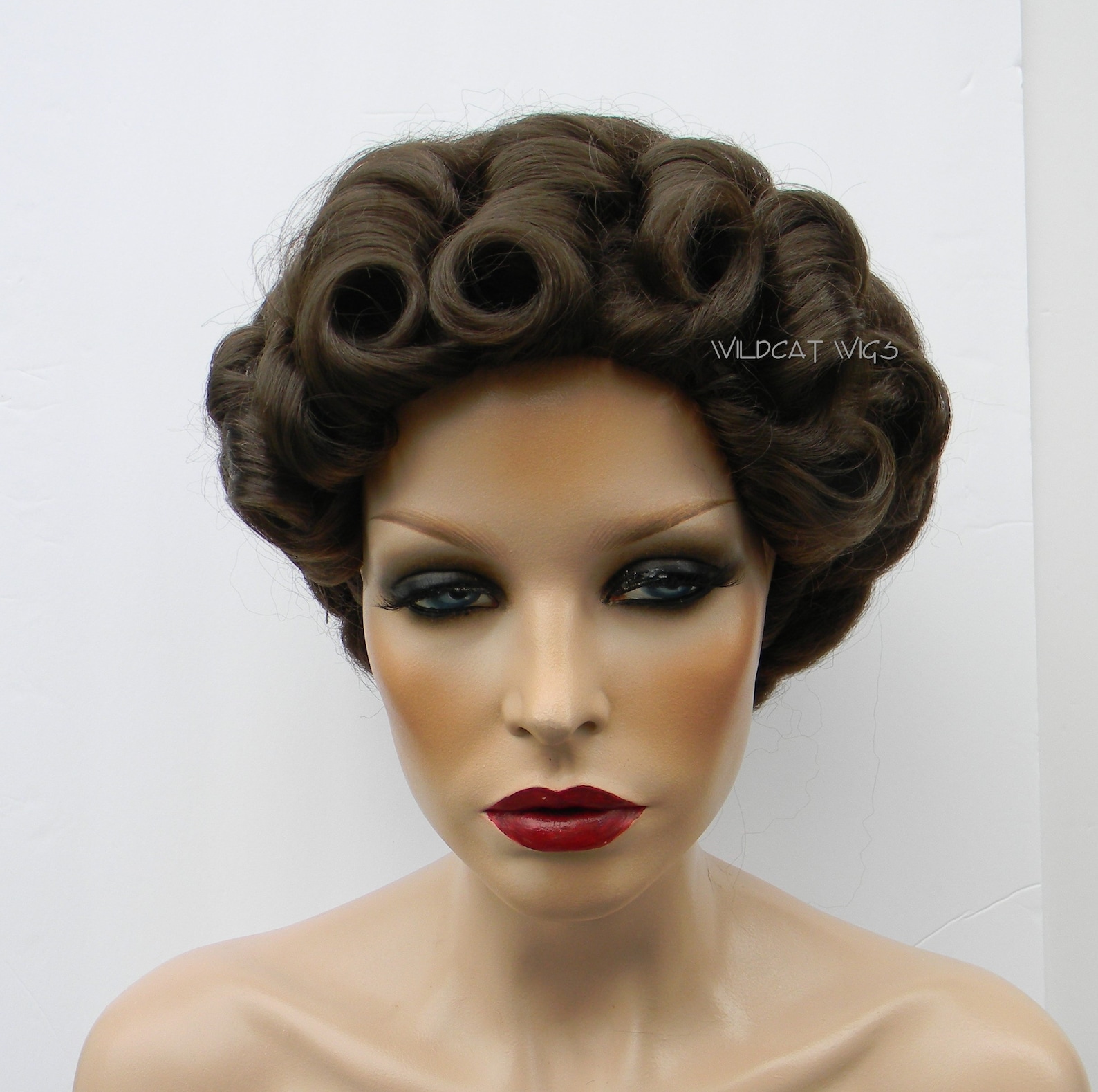 Elaborate Victorian Wig Color Choice ... 1870 Weighs Over 1 Pound ...
