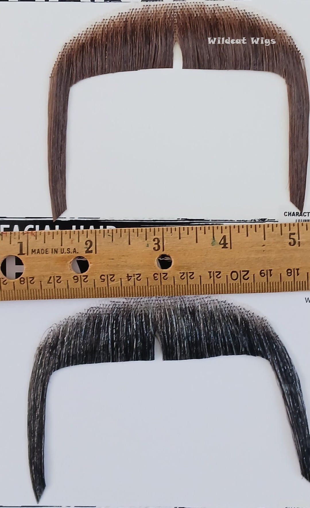 Mustache .. Human Hair for Theater or Costume. Quality Item .. Not Junk ...