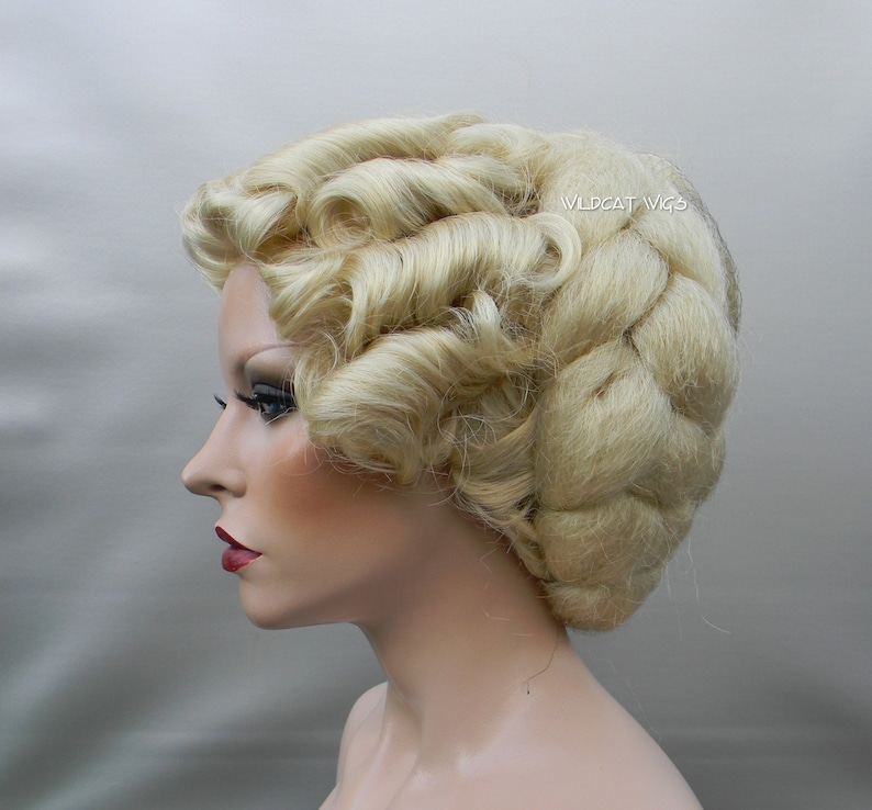 Elaborate Victorian Wig Color Choice ... 1870 Weighs Over 1 Pound ...