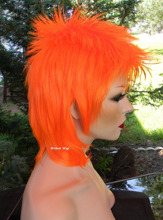 Orange Spiky Wig