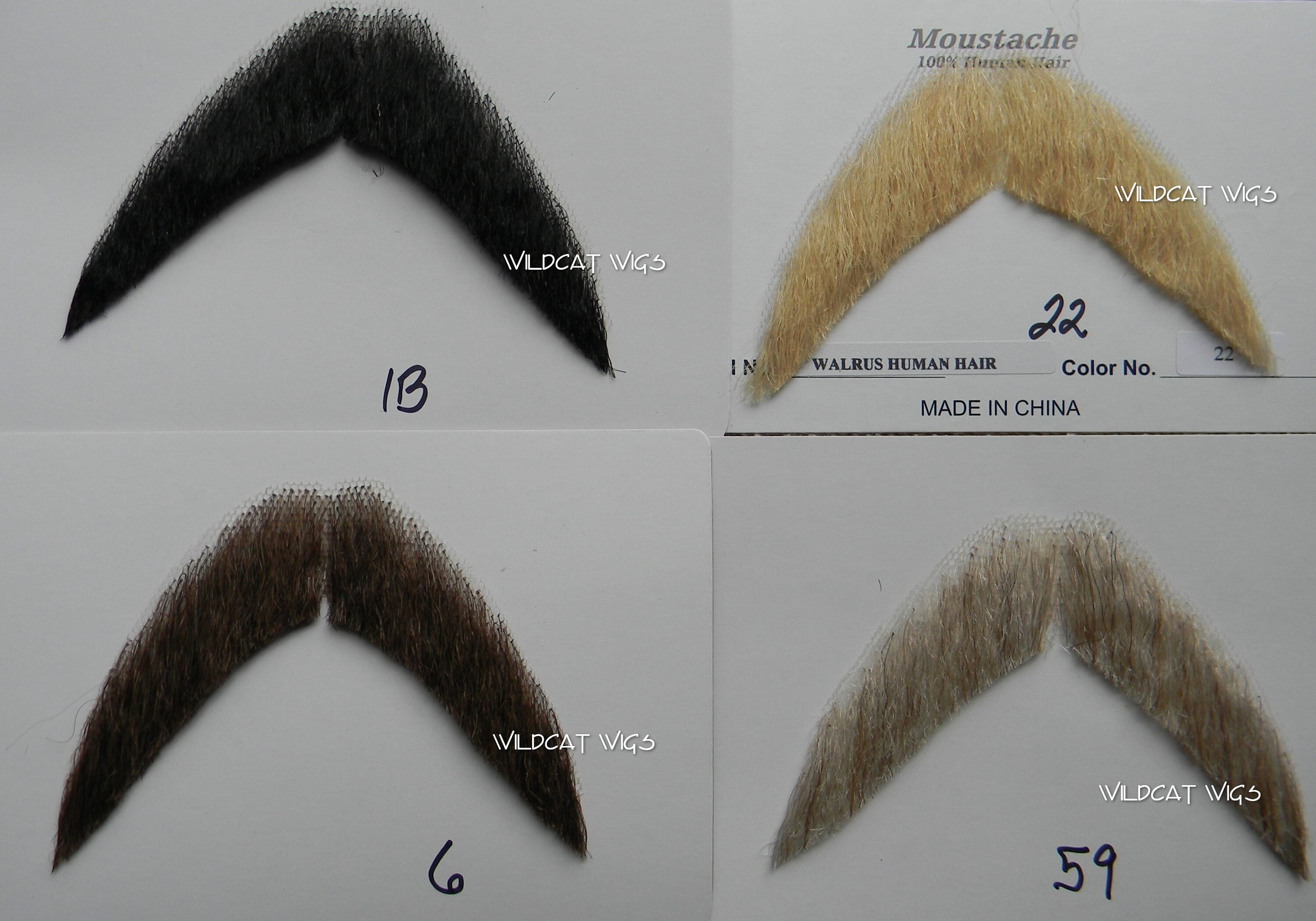 Mustache .. Walrus COLOR CHOICE. Human Hair QUALITY Item for - Etsy