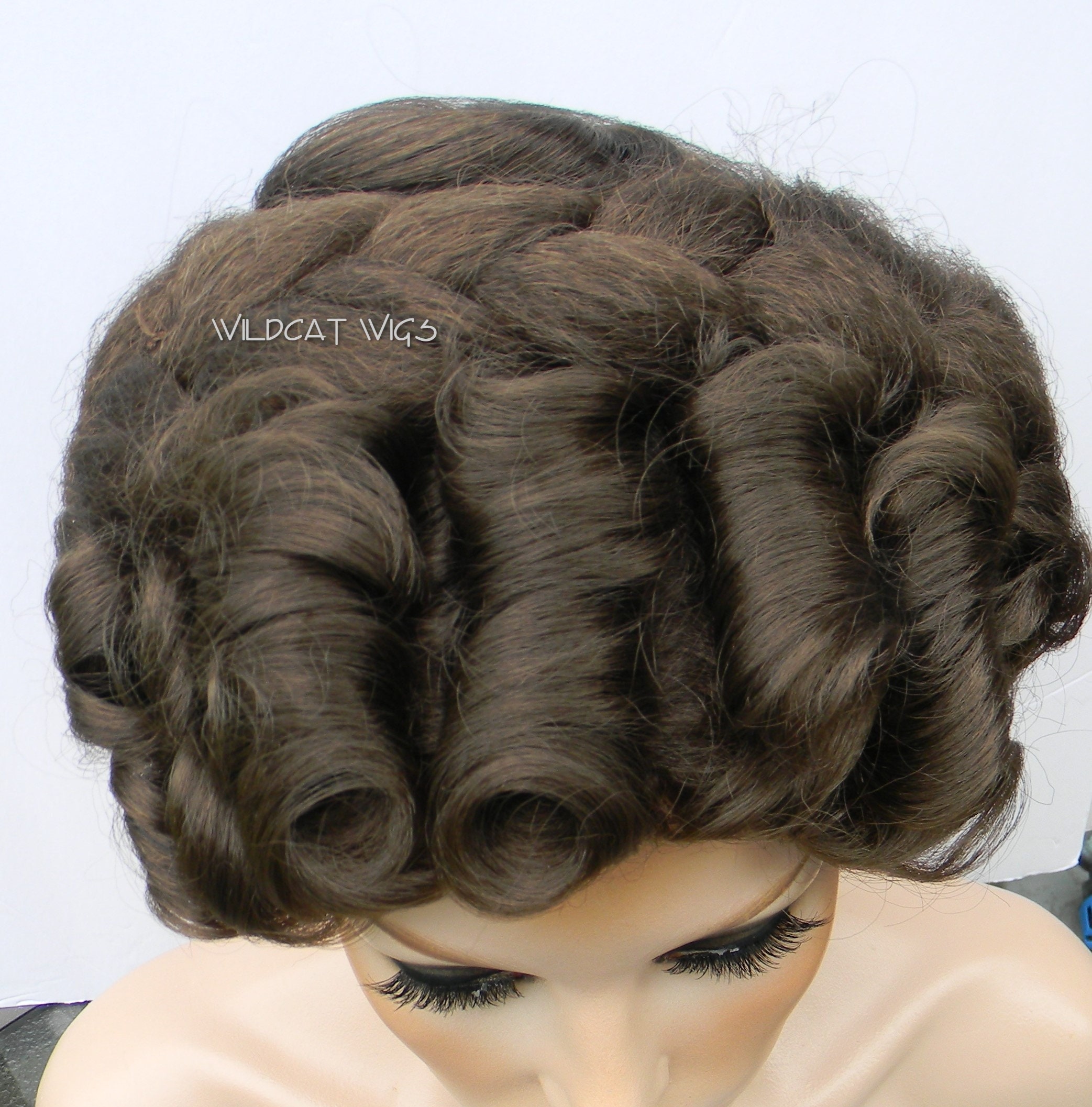 Elaborate Victorian Wig Color Choice ... 1870 Weighs Over 1 Pound ...