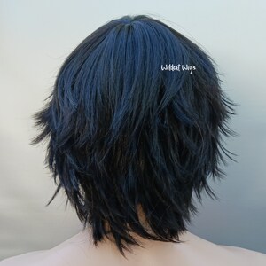 Unisex HOT New Wig .. Choppy Layers .. Black Wig - Etsy