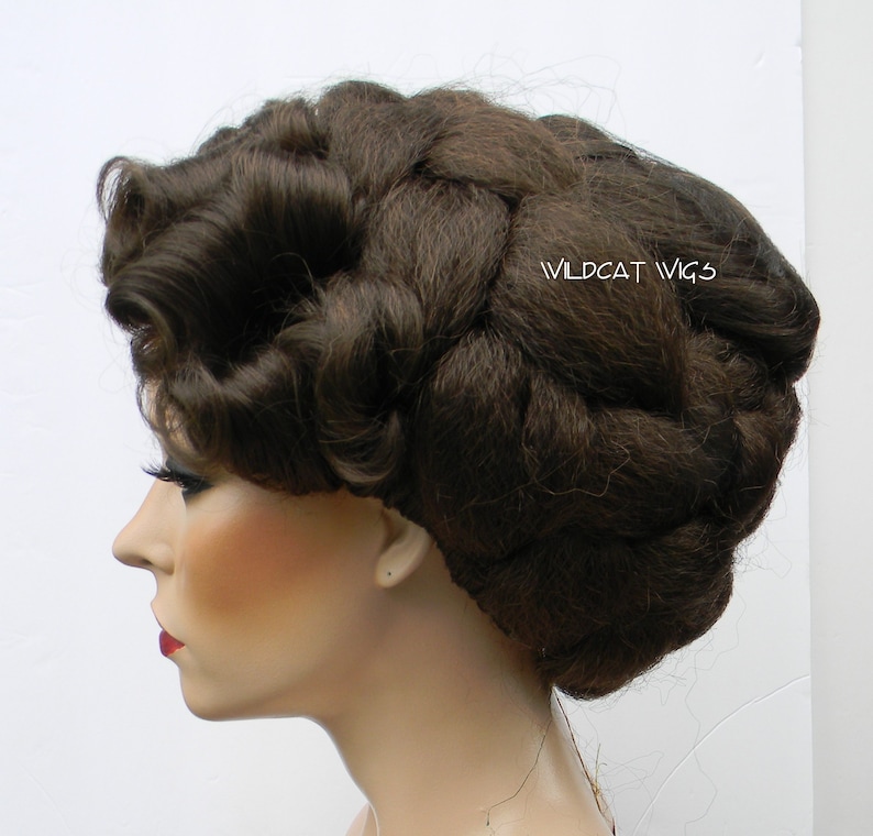 Elaborate Victorian Wig Color Choice ... 1870 Weighs Over 1 Pound ...