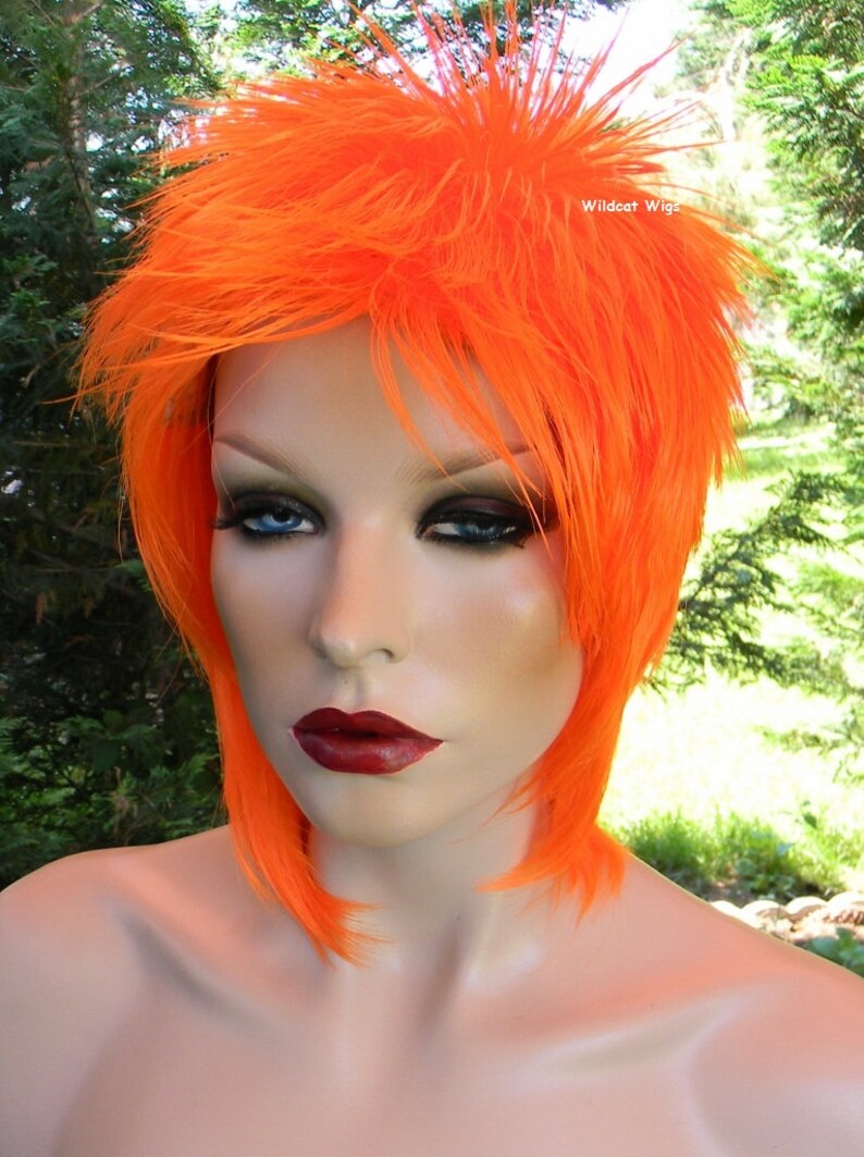 Rod Stewart / David Bowie style Punk Wig. Unisex .. Bright | Etsy