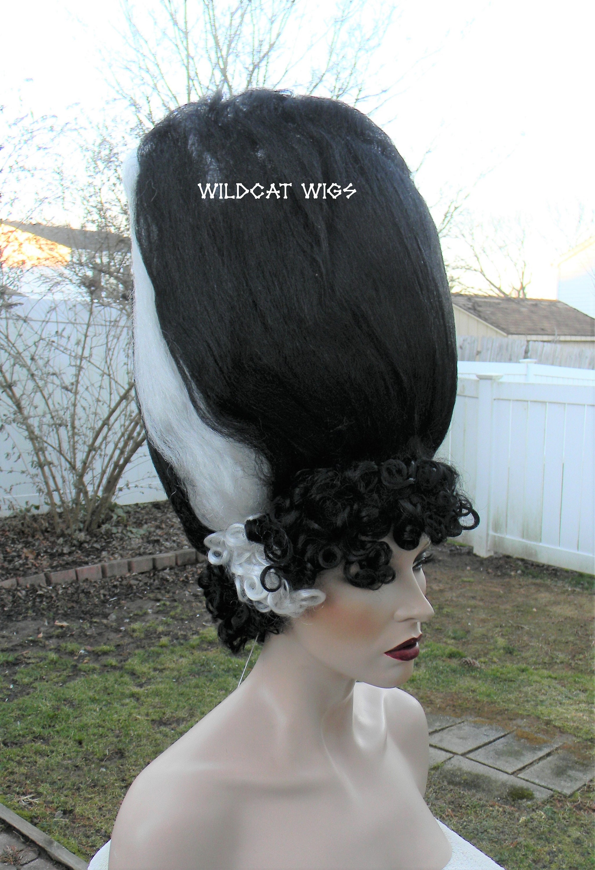 Bride of Frankenstein Deluxe Wig .. Halloween .. Costume .. | Etsy