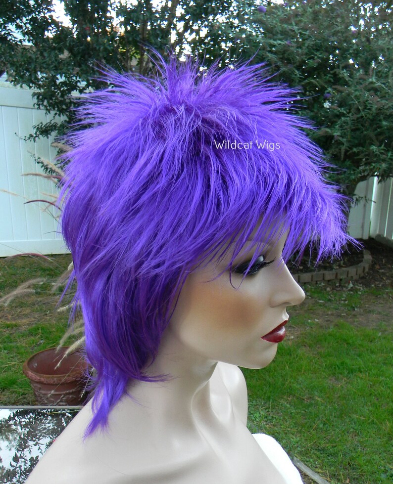 Unisex Rod Stewart Style 1980's Retro Punk Wig. Dark - Etsy