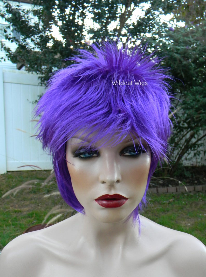 Unisex Rod Stewart Style 1980's Retro Punk Wig. Dark - Etsy