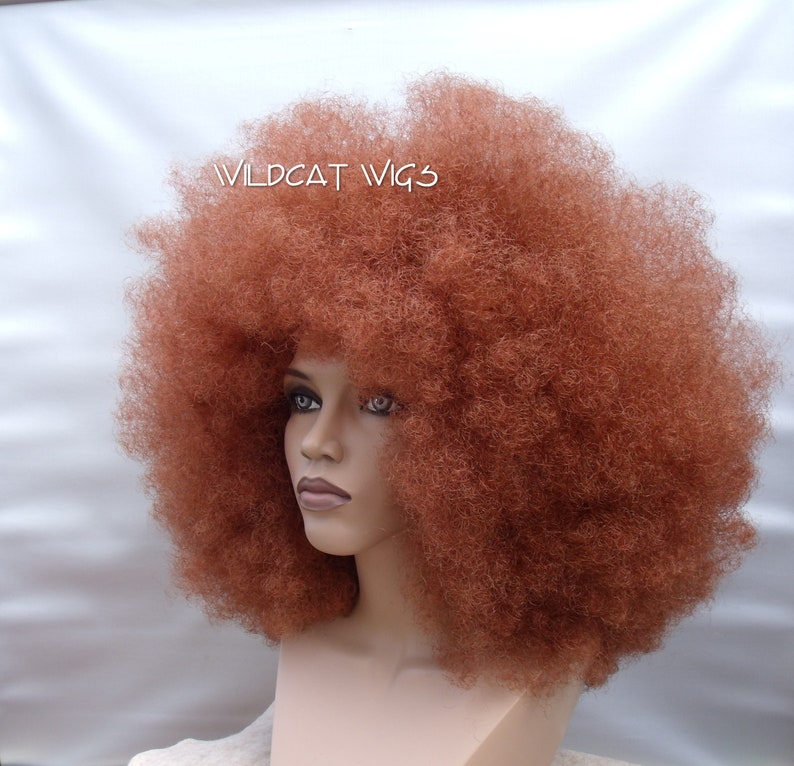 AFRO .. Big Jumbo Afro .. Unisex and Super Nice! Foxy Red .. Hippy ...