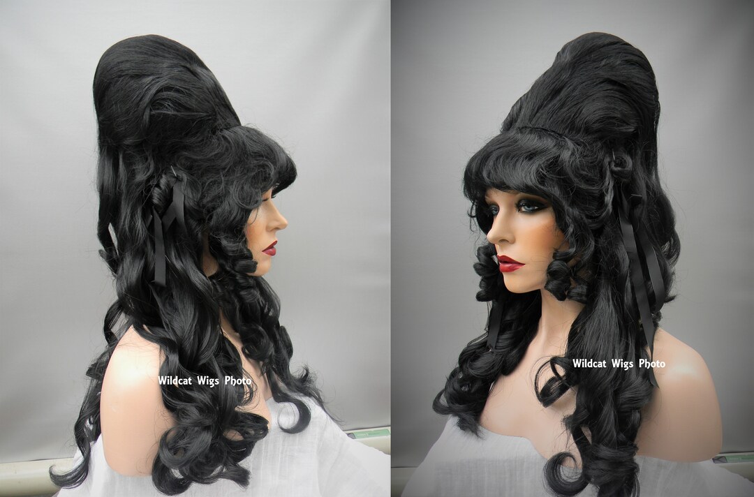 VAMP - 1960s .. Fun BEEHIVE Wig .. DRAG .. Halloween ..unisex ...