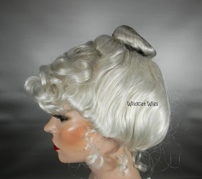 Deluxe Gibson Girl Wig .. WHITE .. Mrs. Santa 19th Century | Etsy