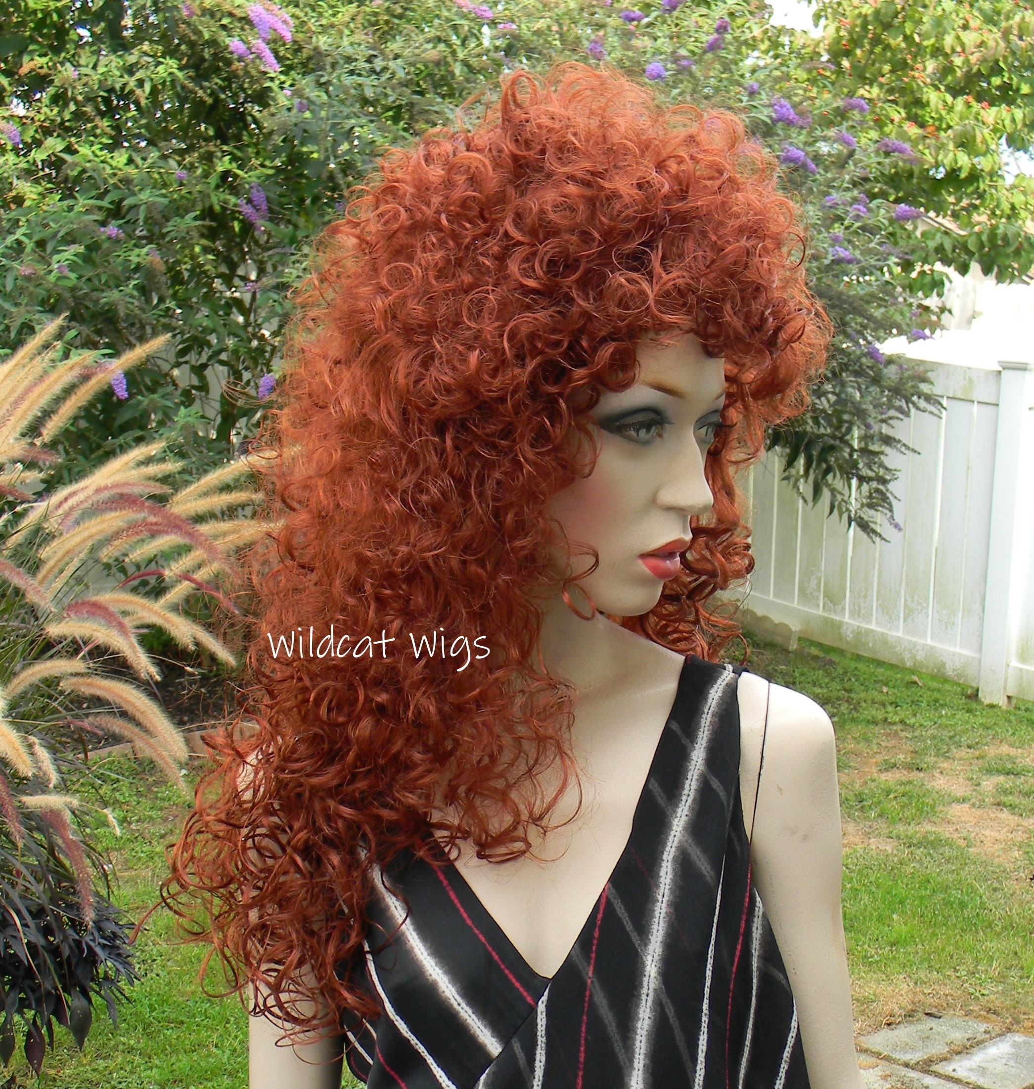 Sexy Long New Curly Fox Red Wig .. Belly Dancing Pirate - Etsy