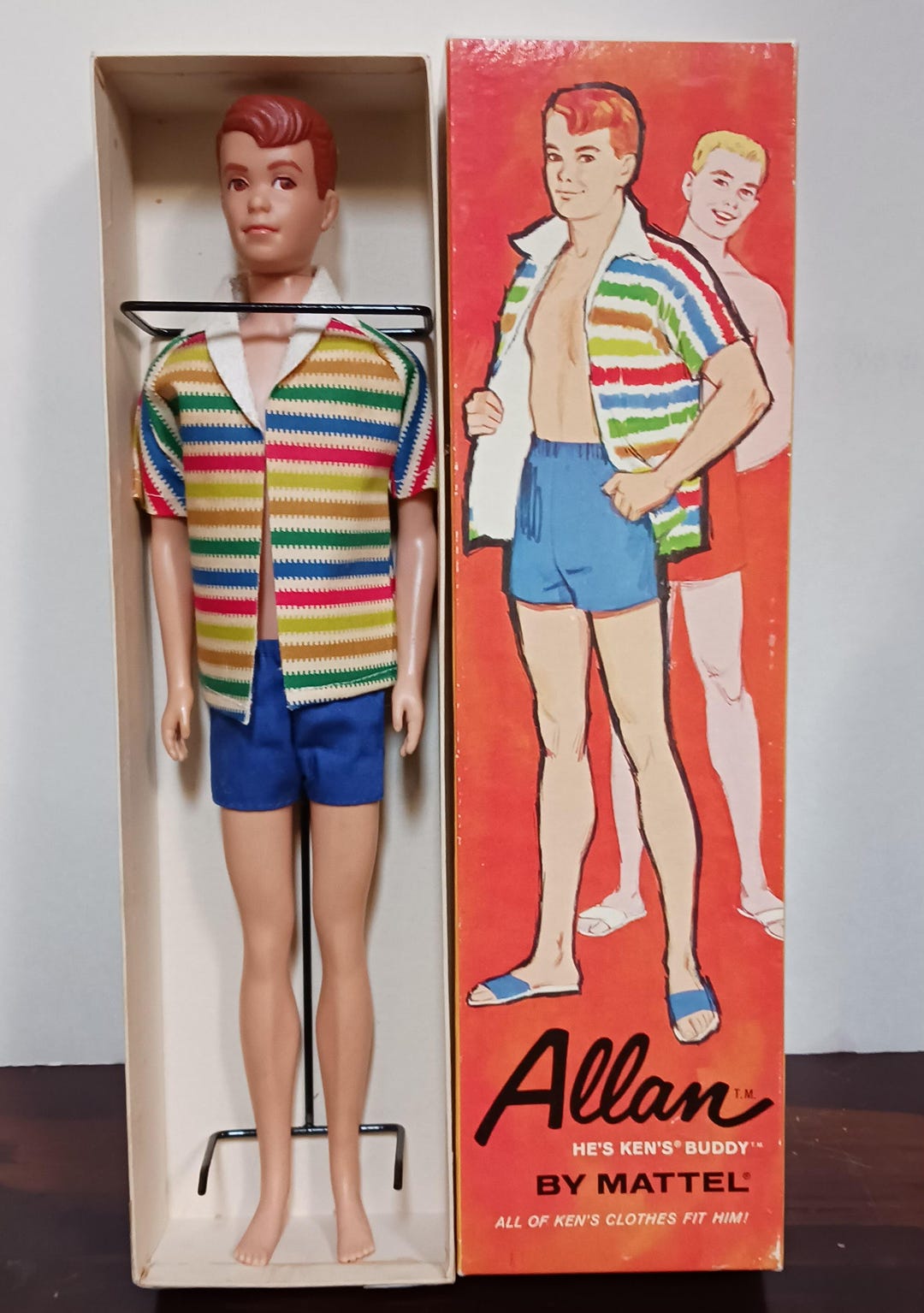 Allan Doll With Original Box and Stand. FREE Shipping. Amazing ...