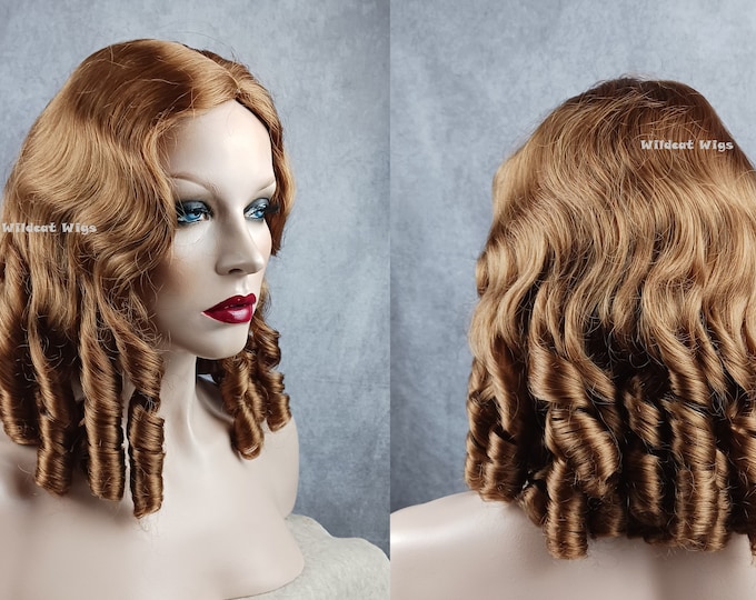 Fabulous Amazing Victorian Wig .. Color 130 Foxy Red .. Theater Wig ...