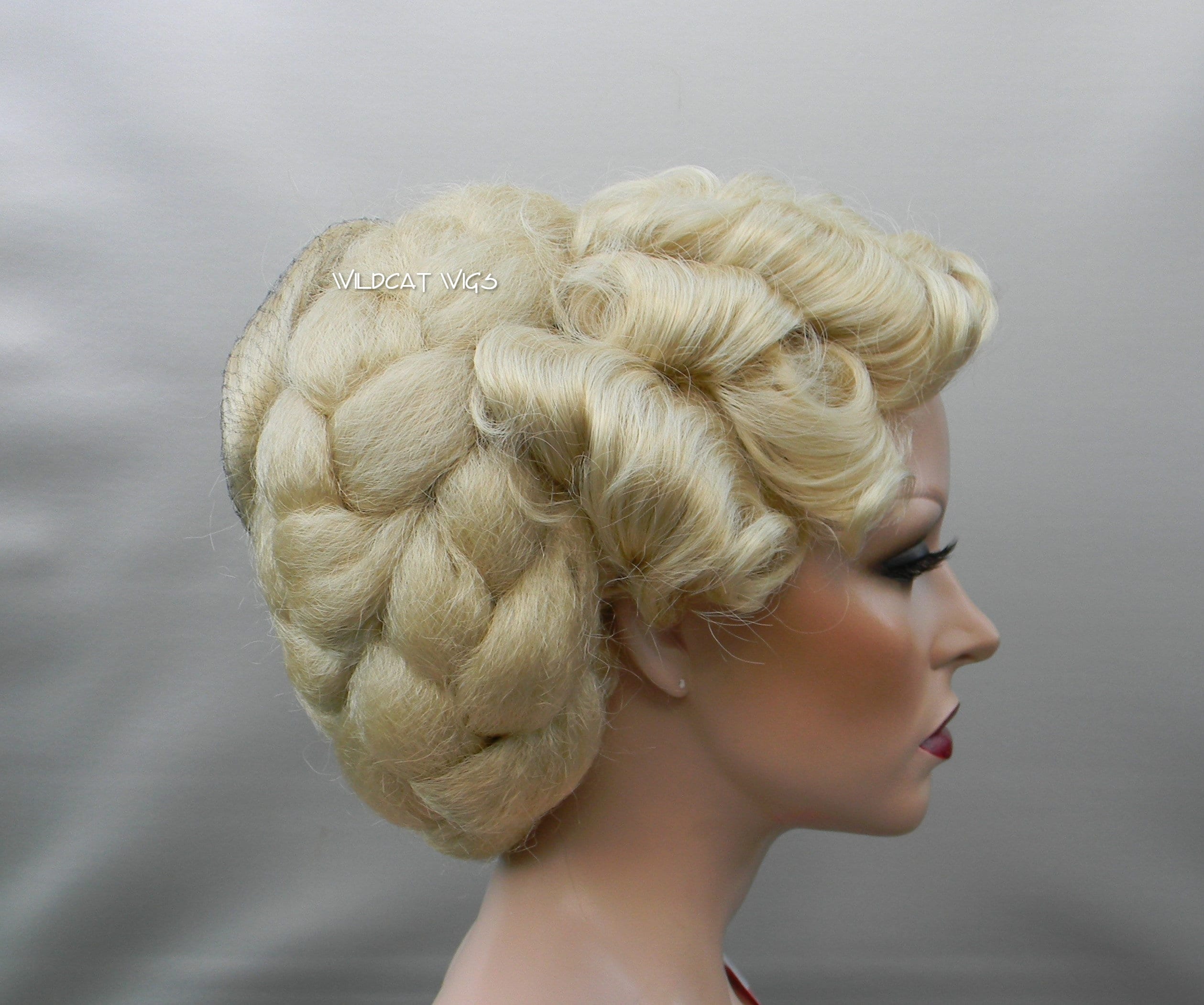 Elaborate Victorian Wig Color Choice ... 1870 Weighs Over 1 Pound ...