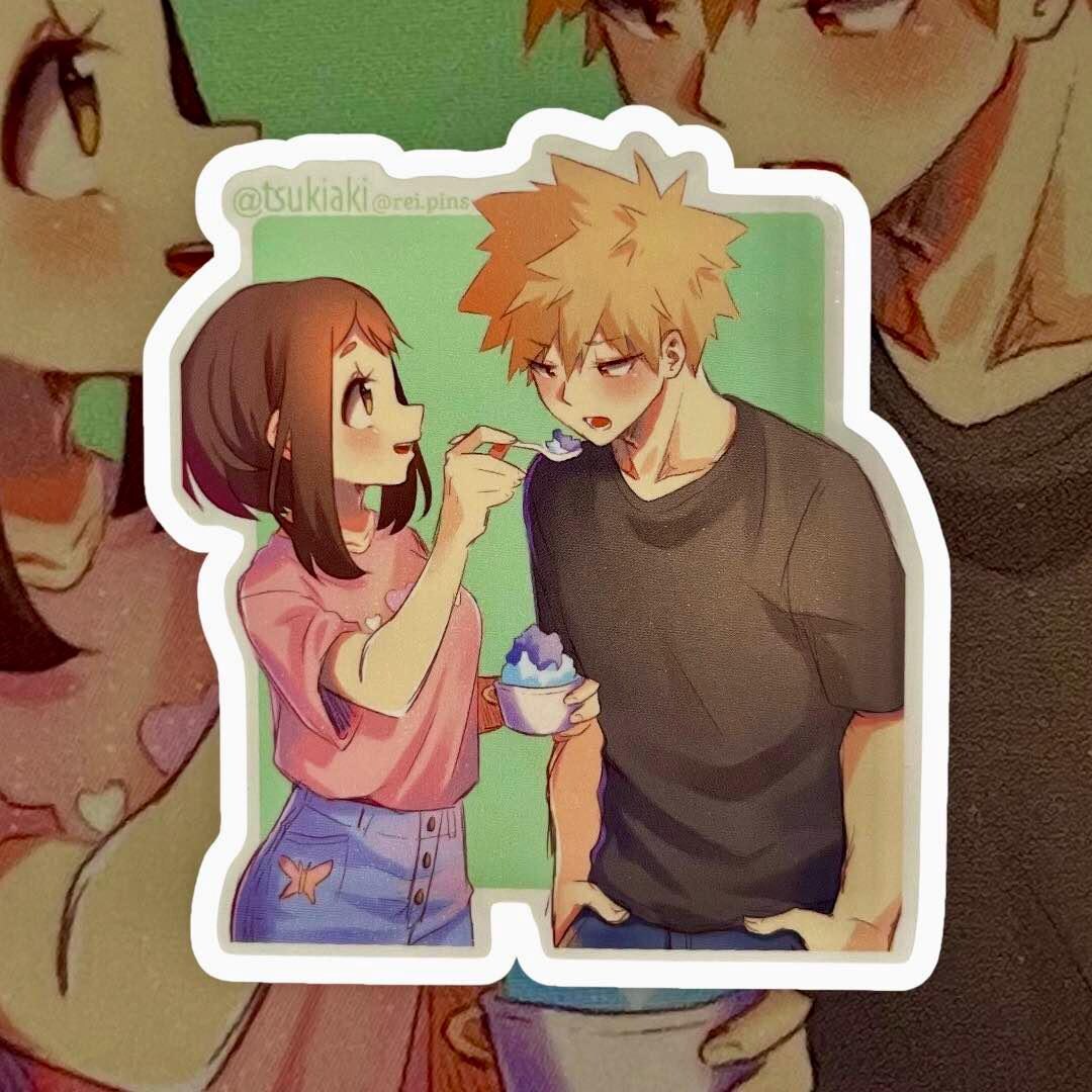 Hero Couple Kachako Vinyl Sticker - Etsy