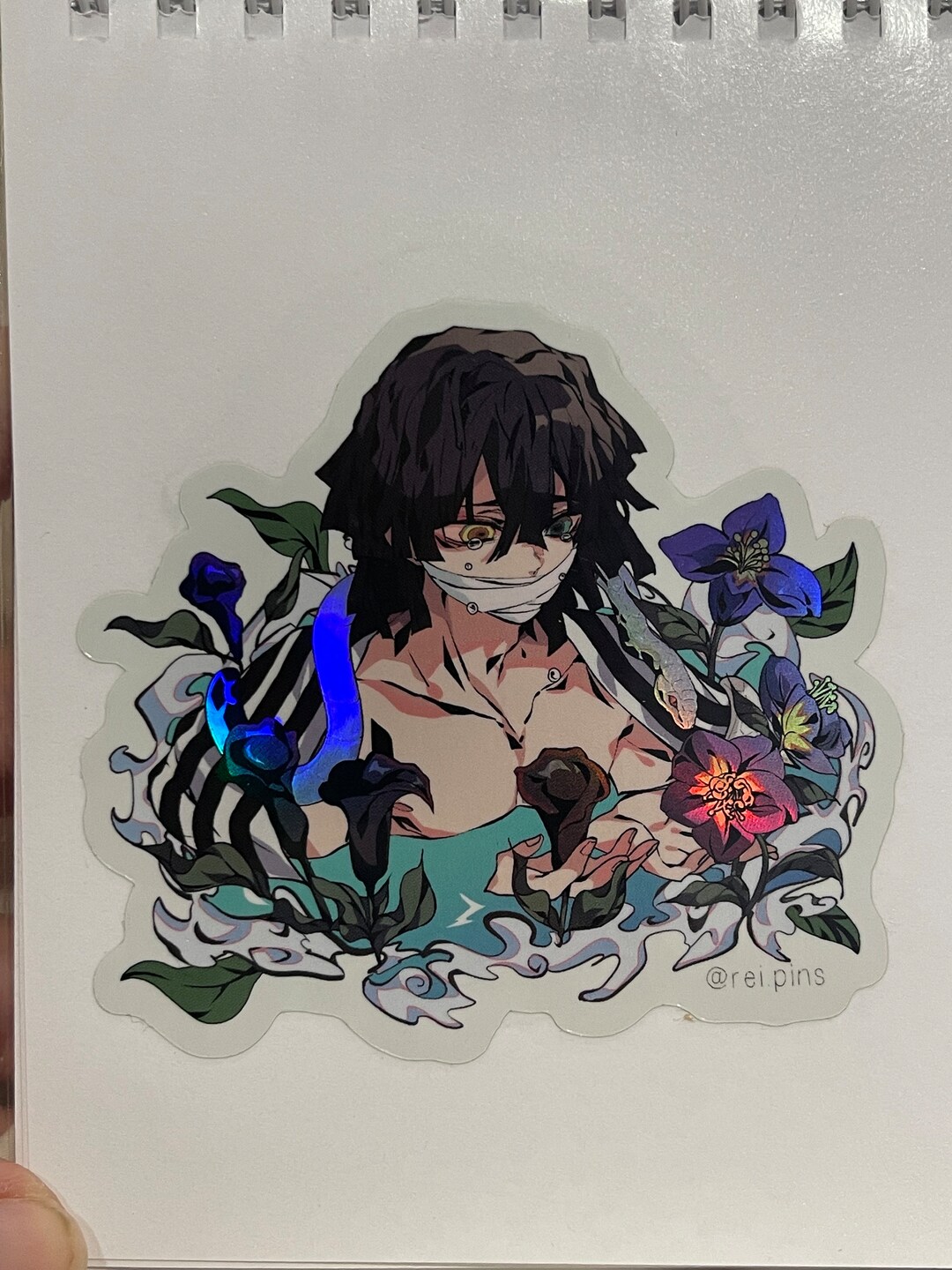 Iguro Sorrow Holographic Sticker - Etsy