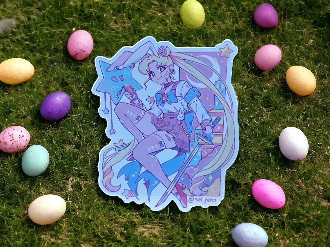 Usagi Bunny Uniform Vinyl Sticker - Etsy