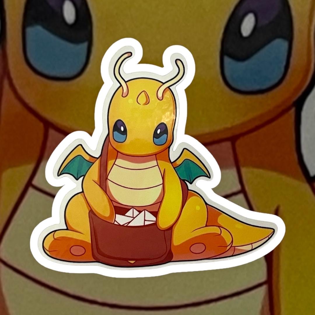 Dragonite Mail Carrier Vinyl Sticker - Etsy