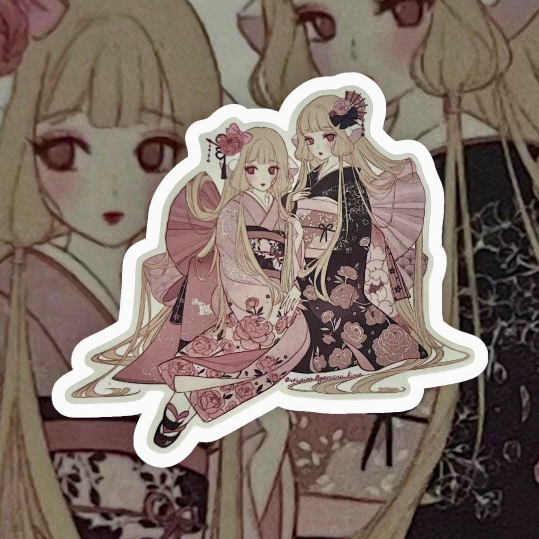 Chii Freya Kimono Vinyl Sticker - Etsy
