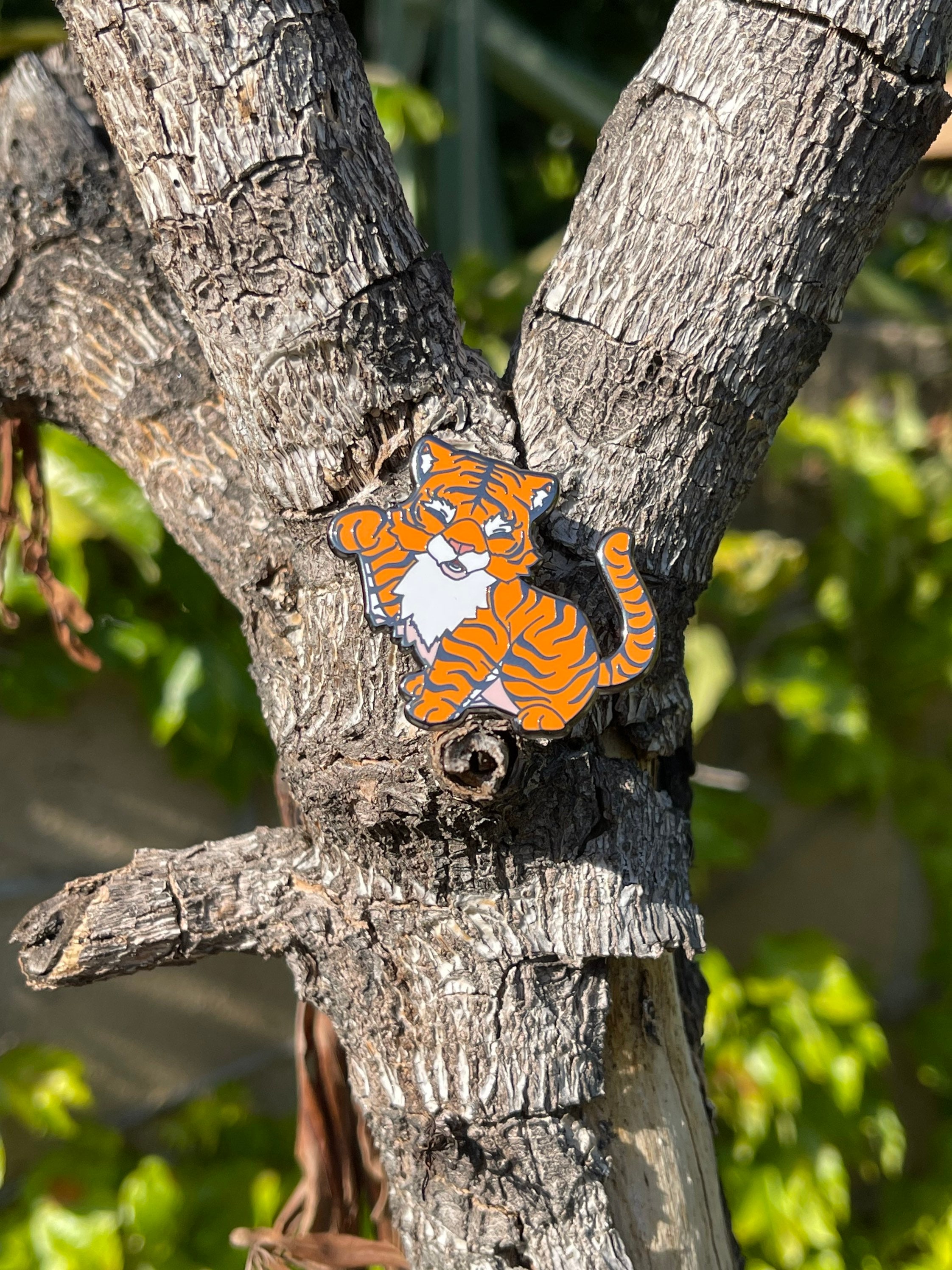 Tiger Enamel Pin - Etsy
