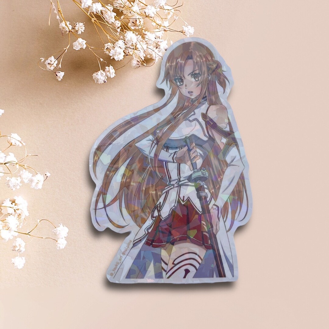 Asuna Yuuki Holographic Sticker - Etsy