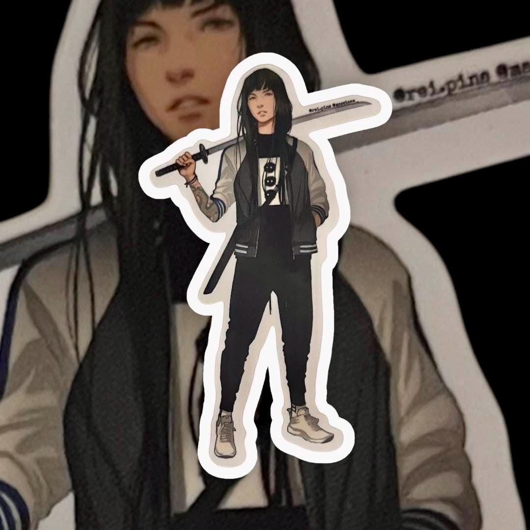 Haku Human Form Sword Vinyl Sticker - Etsy