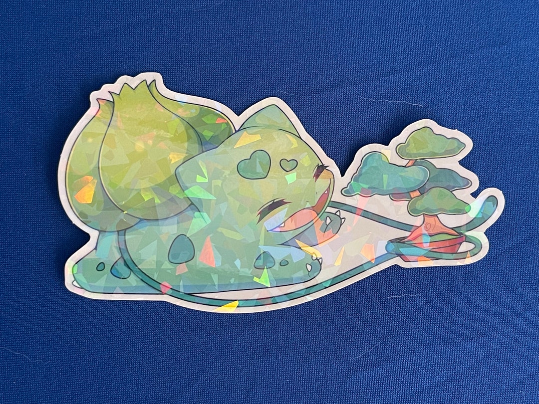 Bulbasaur Zen Holographic Sticker - Etsy