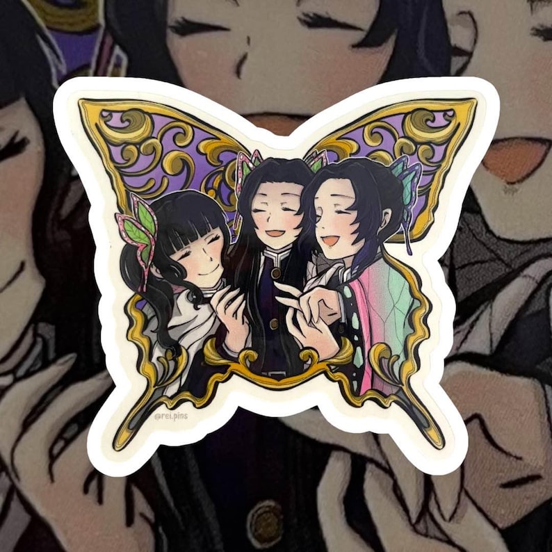 Butterfly Sisters Vinyl Sticker - Etsy
