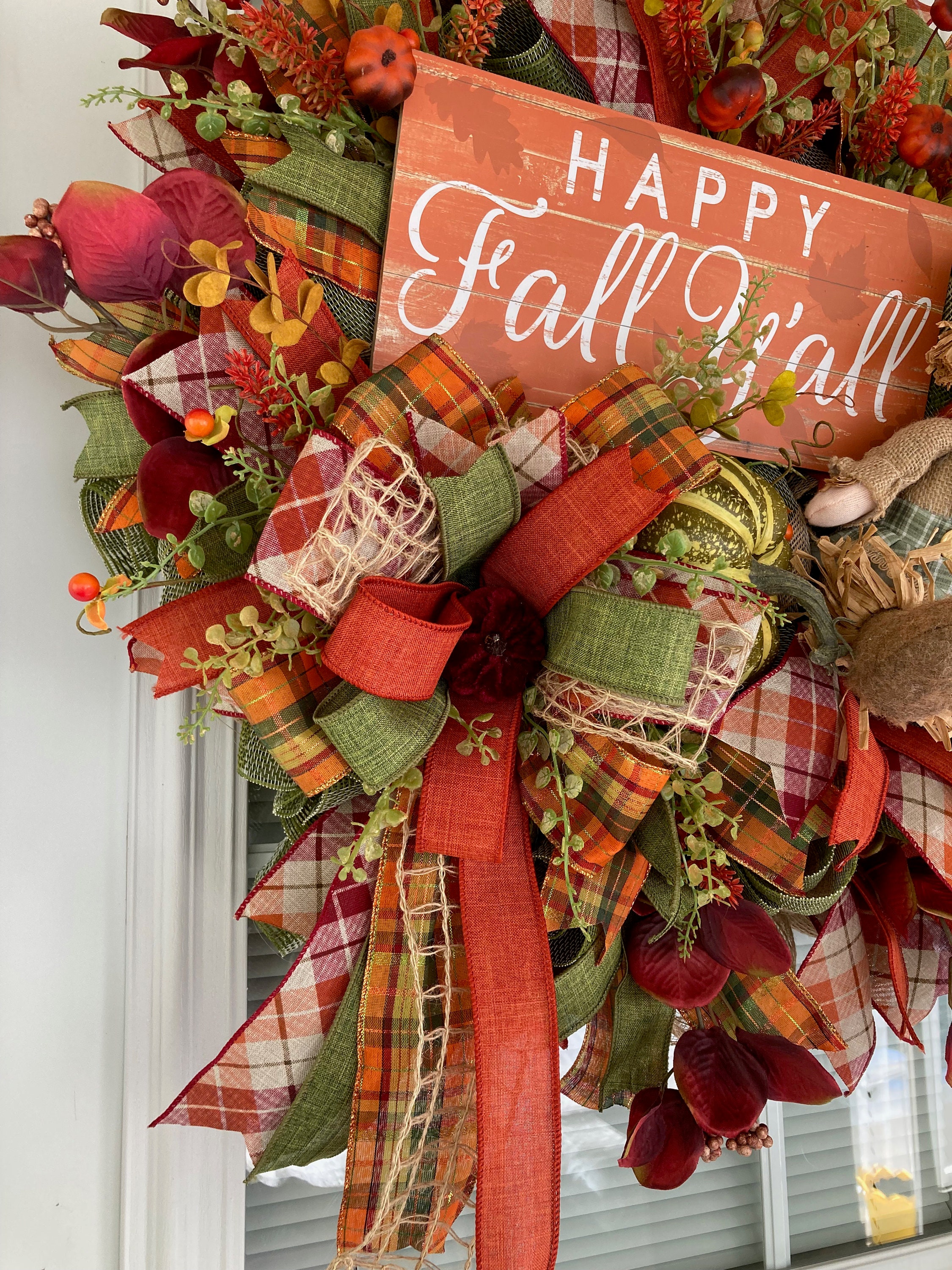 Happy Fall Y'all Wreath - Etsy