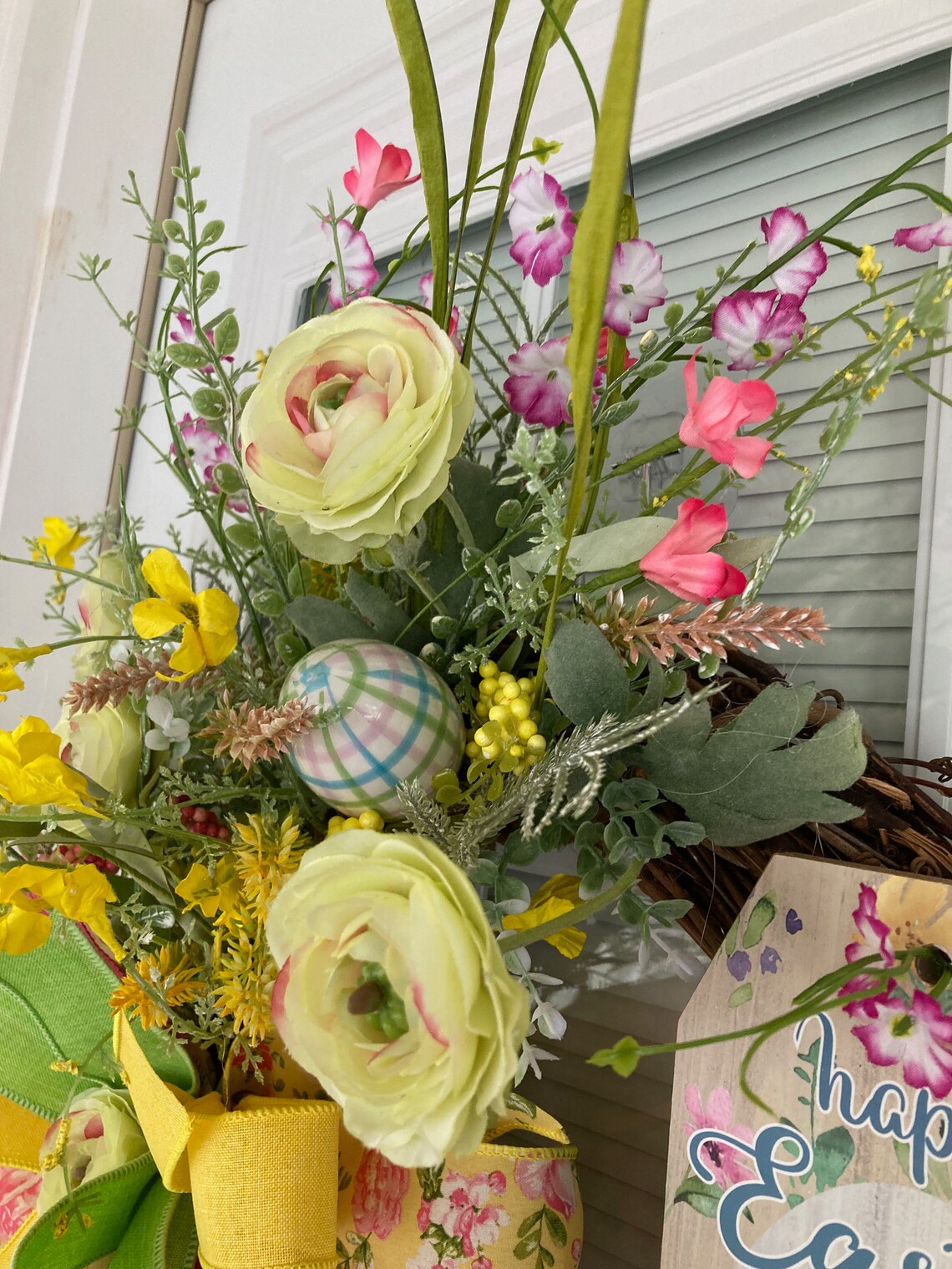 Pastel Easter Grapevine Wreath - Etsy