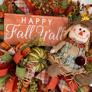 Happy Fall Y'all Wreath - Etsy