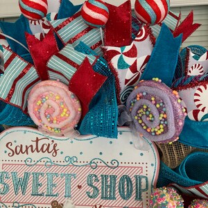 Santa's Sweet Shop Wreath - Etsy