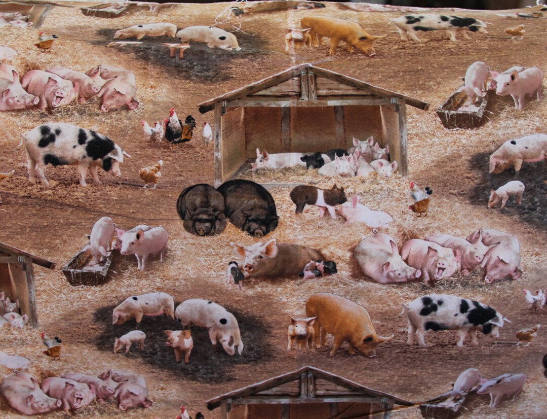 Barnyard Fabric - Etsy