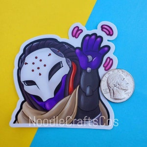 Omnic Ramattra Overwatch Waving Emote Chibi | High Quality Waterproof ...