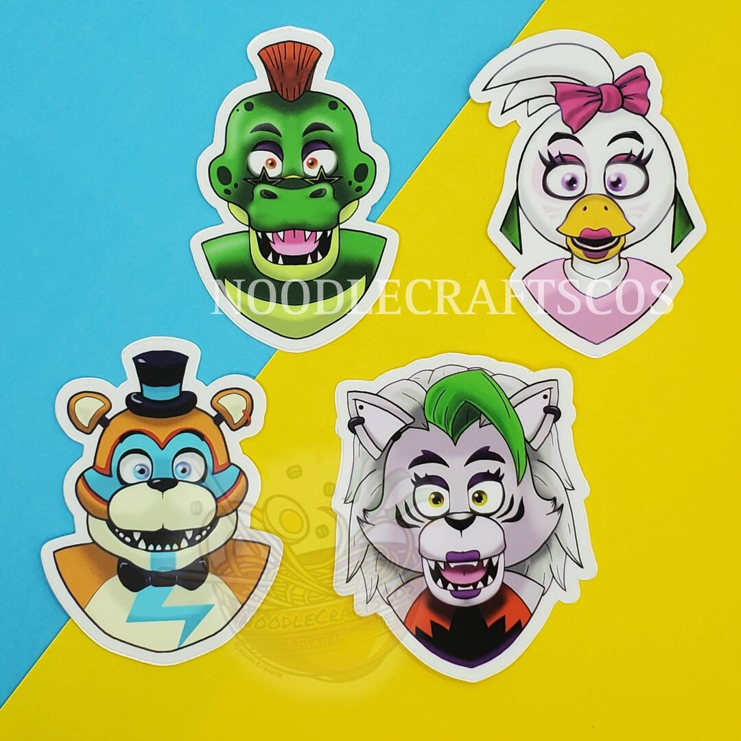 FNAF Security Breach High Quality Waterproof Vinyl Stickers Freddy ...