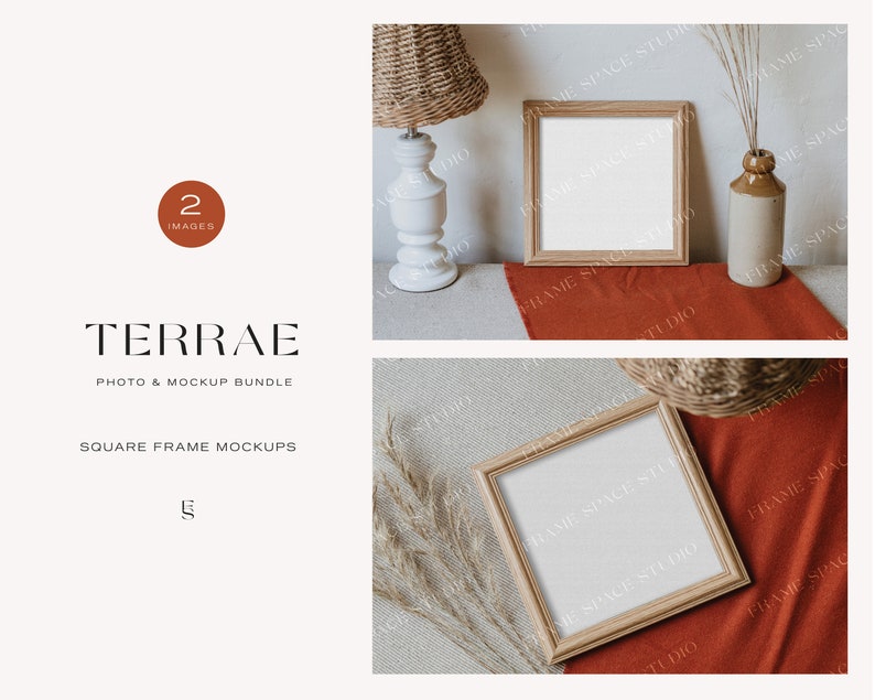 Terrae Square Frame Photo Mockup Bundle Stock Photos for Designers ...