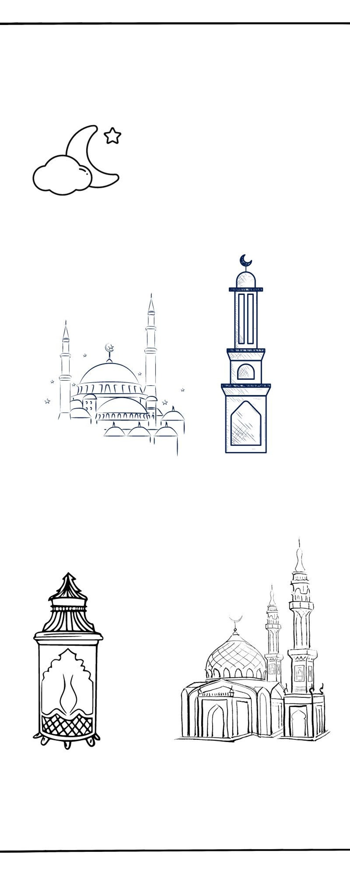 Ramadan/eid/islamic Colouring Pages - Etsy