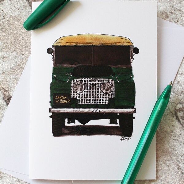 Land Rover Birthday Card - Etsy UK