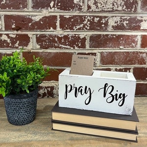 Prayer Box, Handmade Wooden Gift, Inspirational Encouragement Gift ...