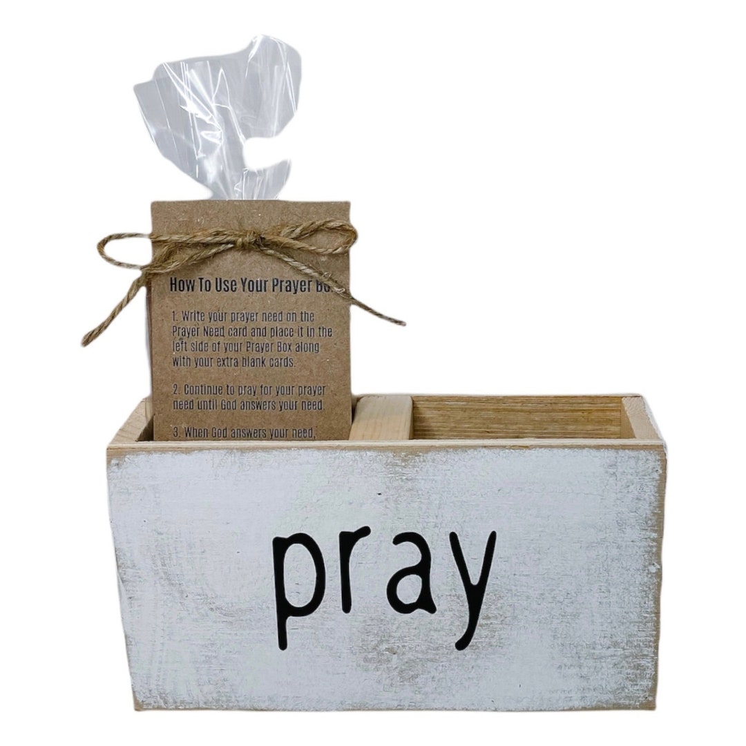 Farmhouse Prayer Box Inspirational Encouragement Gift - Etsy