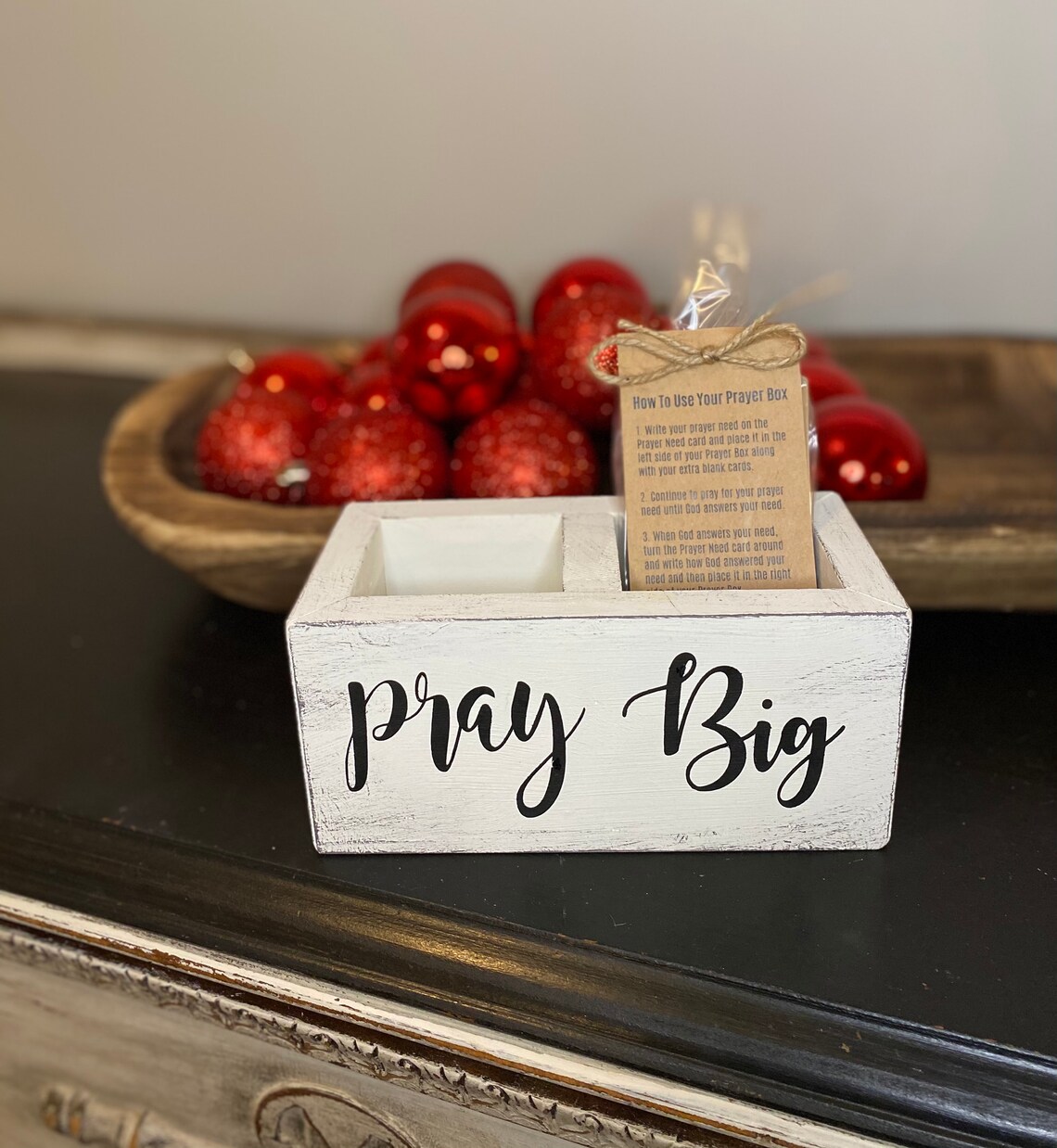 Prayer Box, Handmade Wooden Gift, Inspirational Encouragement Gift ...
