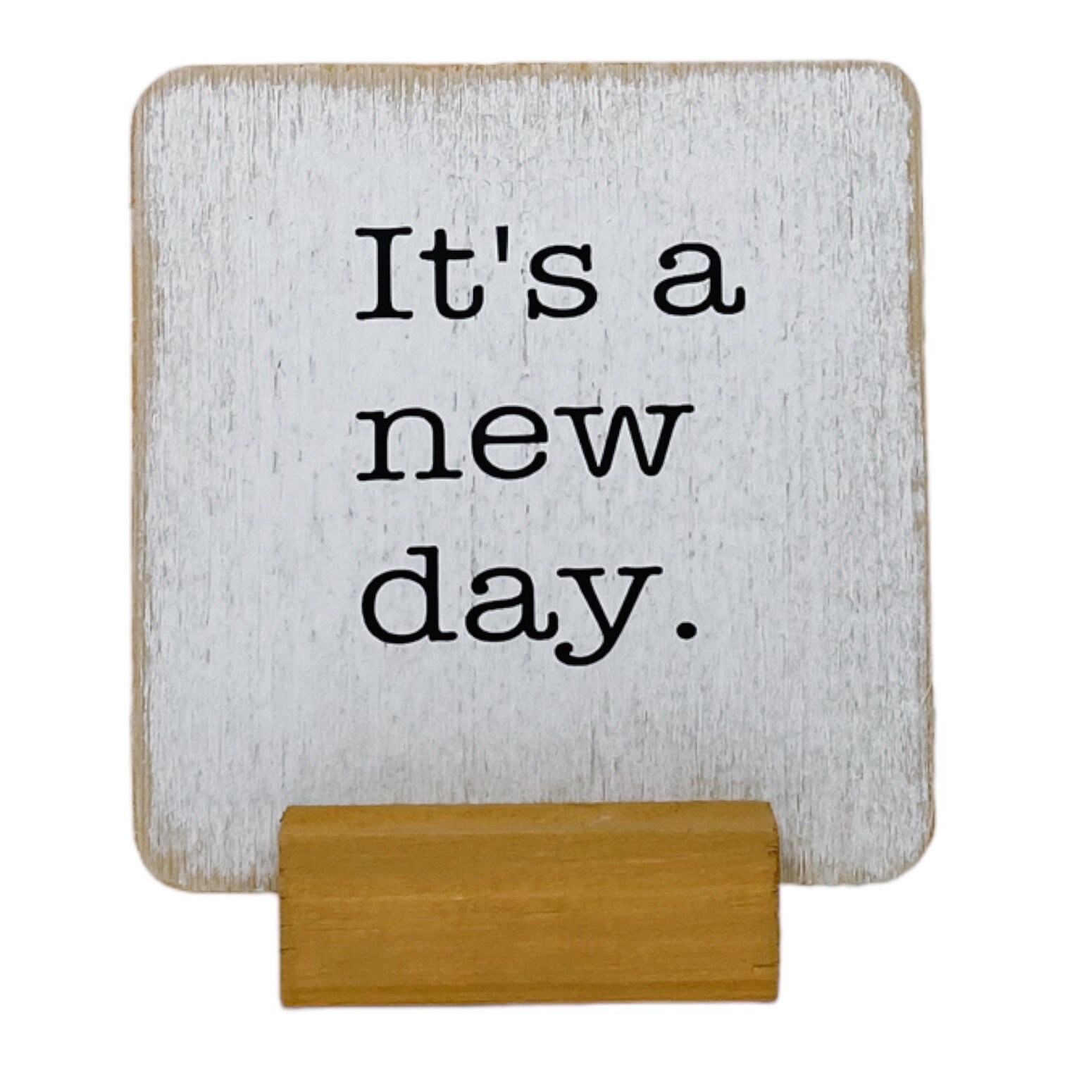It's A New Day Farmhouse Sign With Stand, Farmhouse Decor, Christian ...