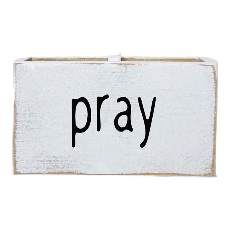 Farmhouse Prayer Box, Inspirational Encouragement Gift, Christmas Gift ...