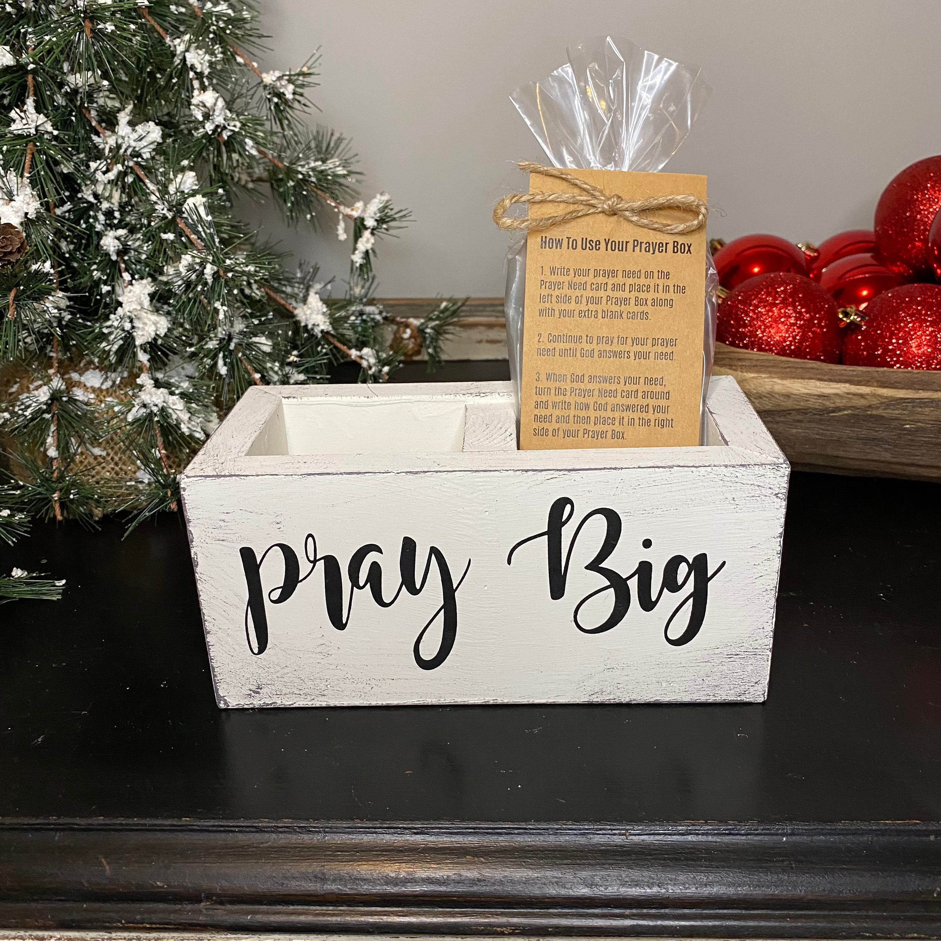 Prayer Box, Handmade Wooden Gift, Inspirational Encouragement Gift ...