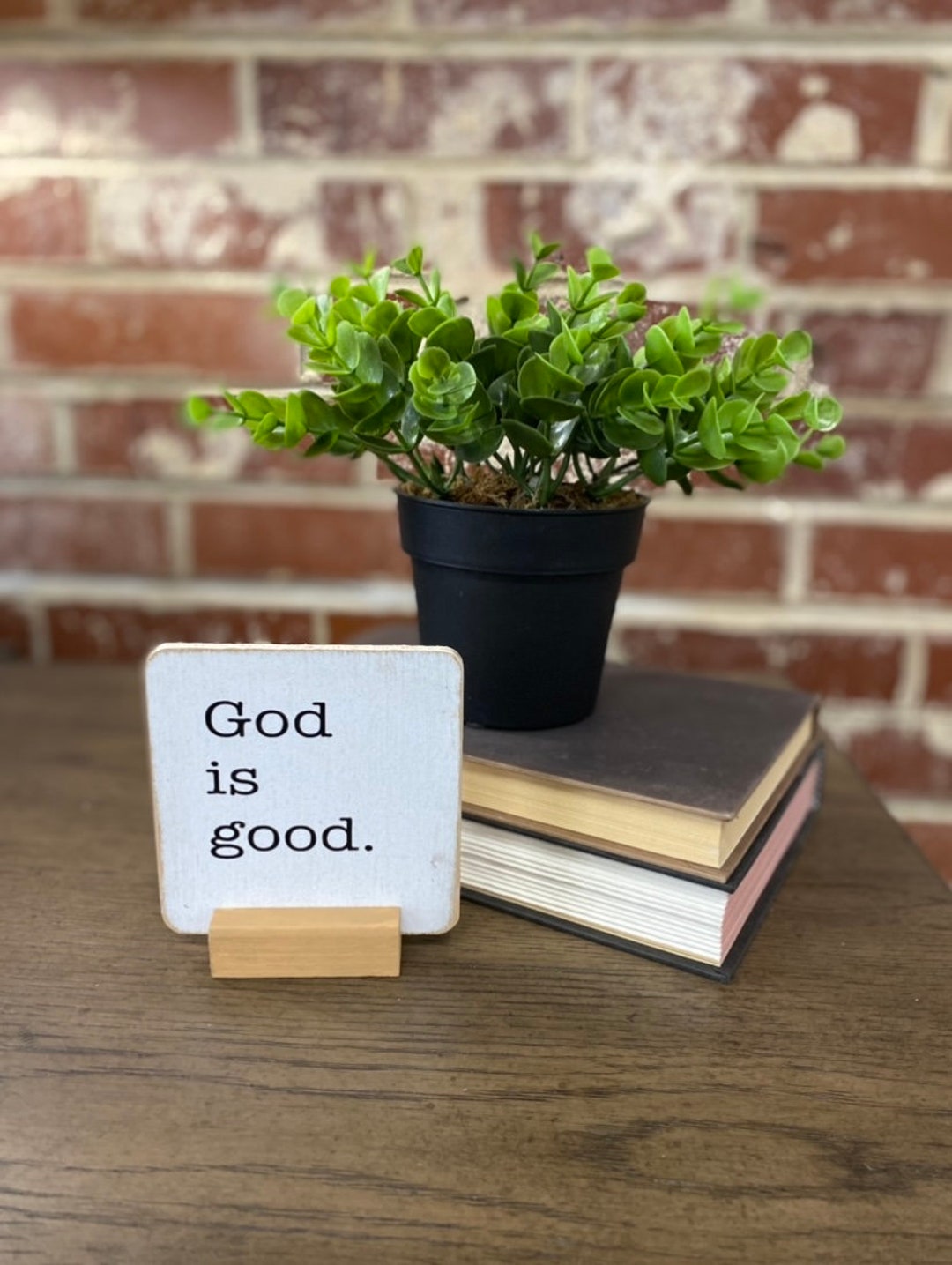 God is Good Farmhouse Sign With Stand, Farmhouse Decor, Christian Decor ...